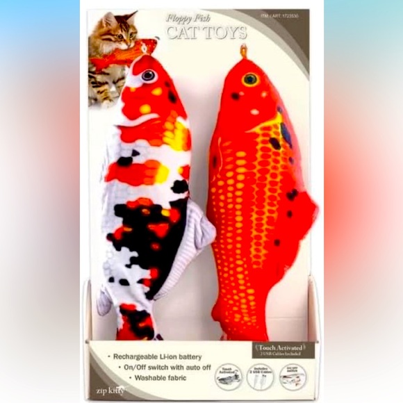 Cat | Nwt Floppy Fish Cat Toys Red And Orange | Poshmark